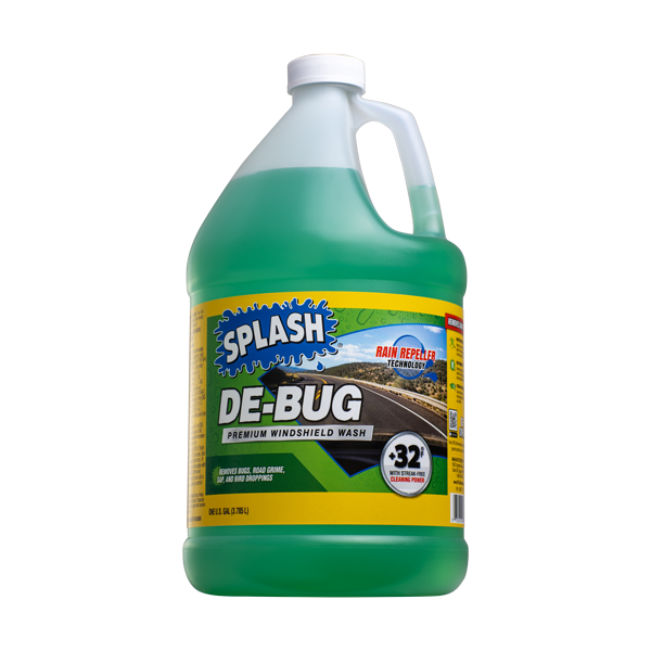SPLASH DE-BUG Premium Windshield Wash | Easily Remove Bugs, Bird ...