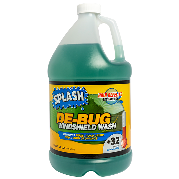 SPLASH DE-BUG Premium Windshield Wash | Easily Remove Bugs, Bird ...